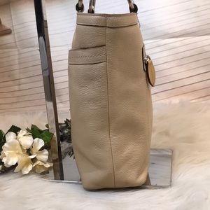 Coach | Bags | Coach Hamilton Sand Pebbled Leather Tote | Poshmark